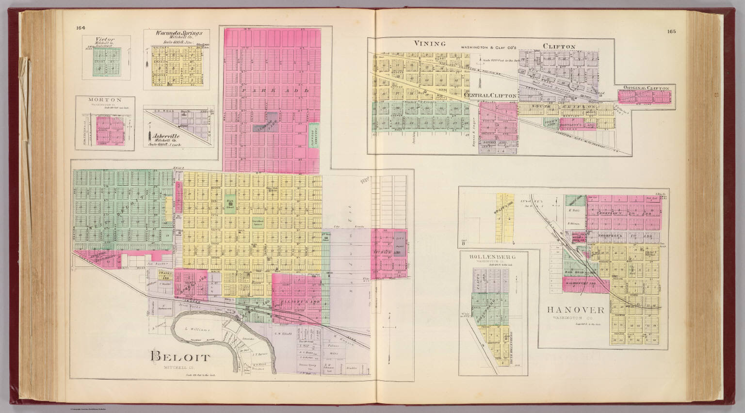 Beloit, Victor, Waconda Springs, Morton, Asherville, Vining, Clifton ...