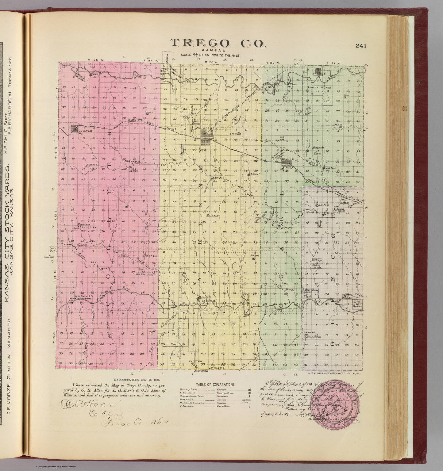 Trego Co., Kansas. - David Rumsey Historical Map Collection