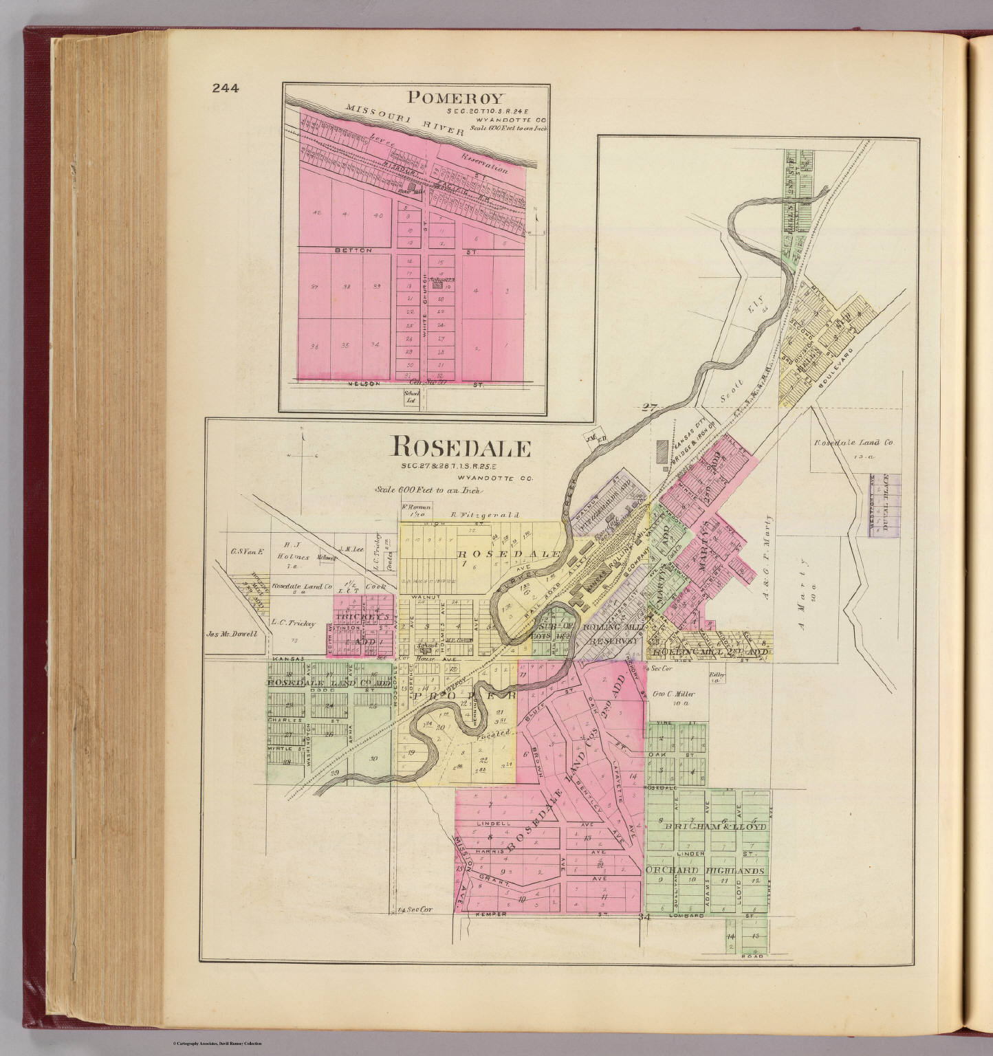 Rosedale and Pomeroy. - David Rumsey Historical Map Collection