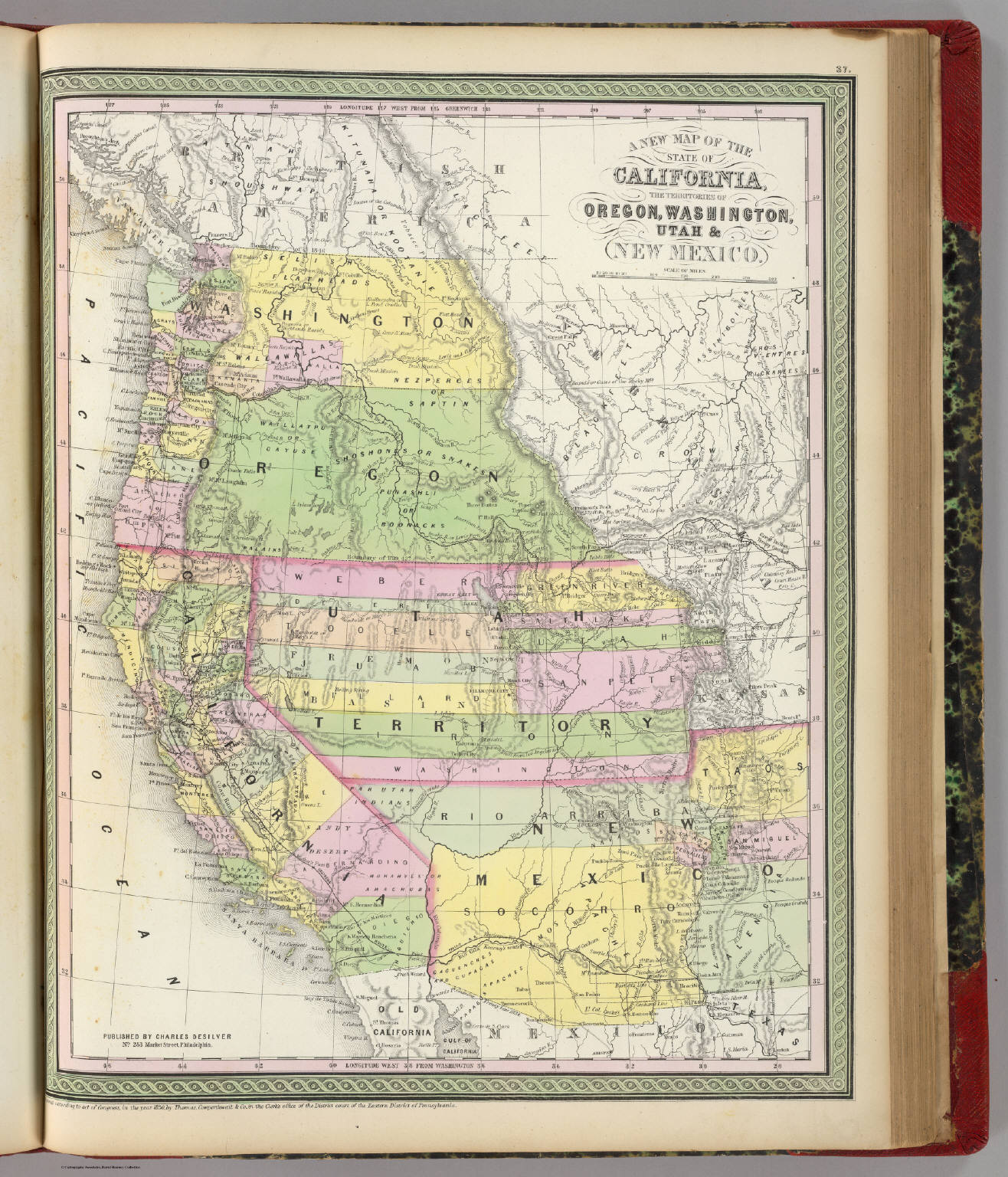 California, Oregon, Washington, Utah, New Mexico. - David Rumsey ...