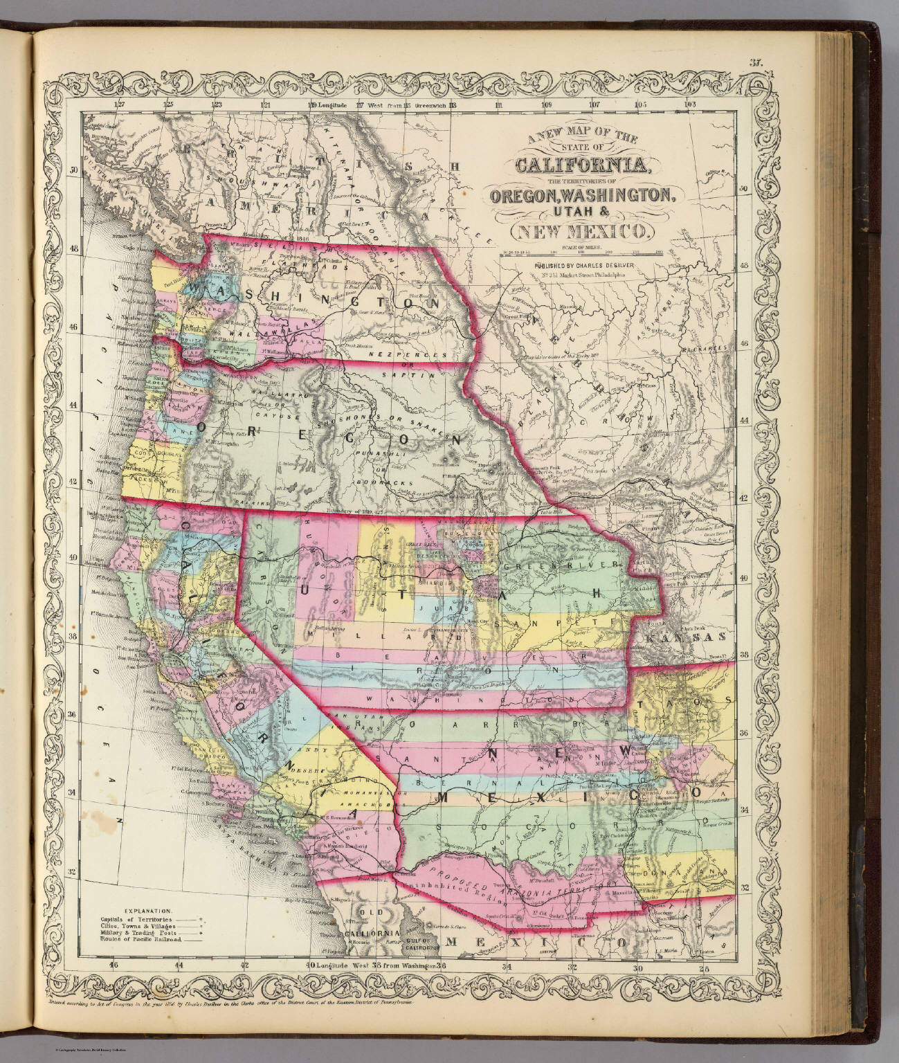 California, Oregon, Washington, Utah, New Mexico. - David Rumsey ...