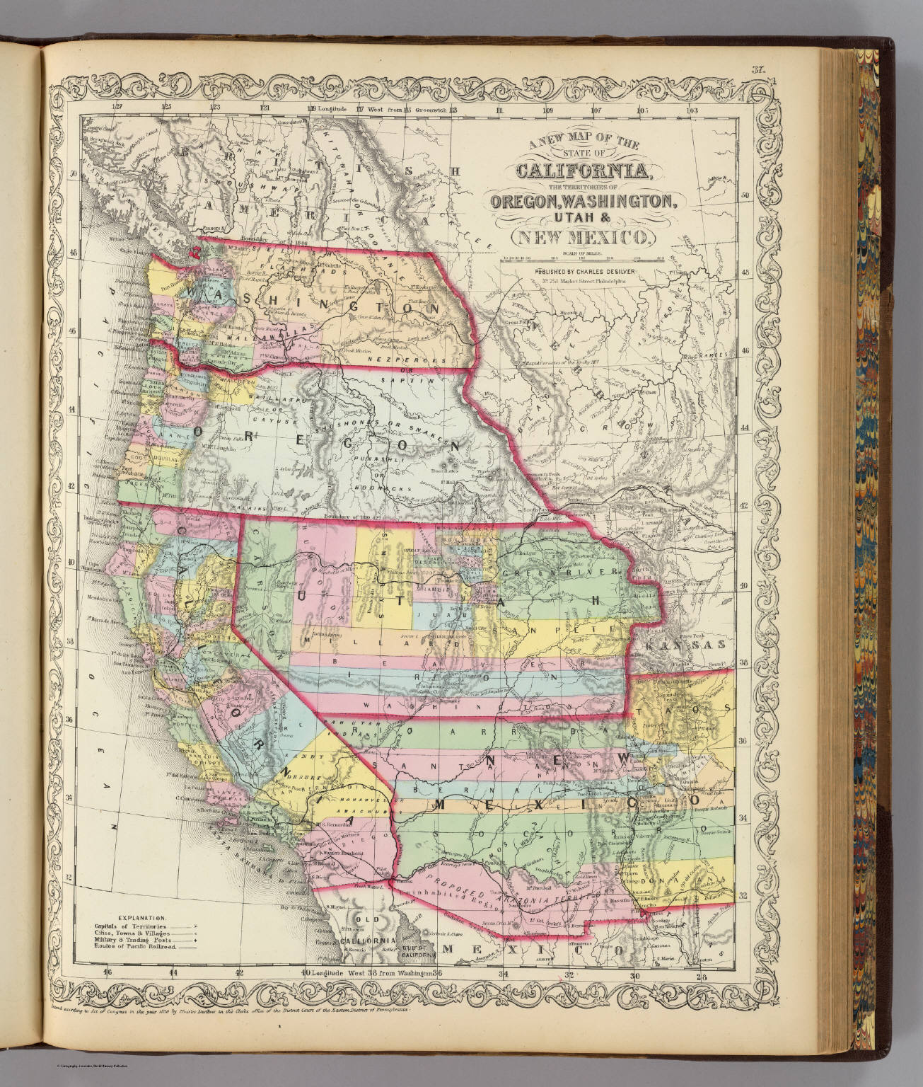California, Oregon, Washington, Utah, New Mexico. - David Rumsey ...