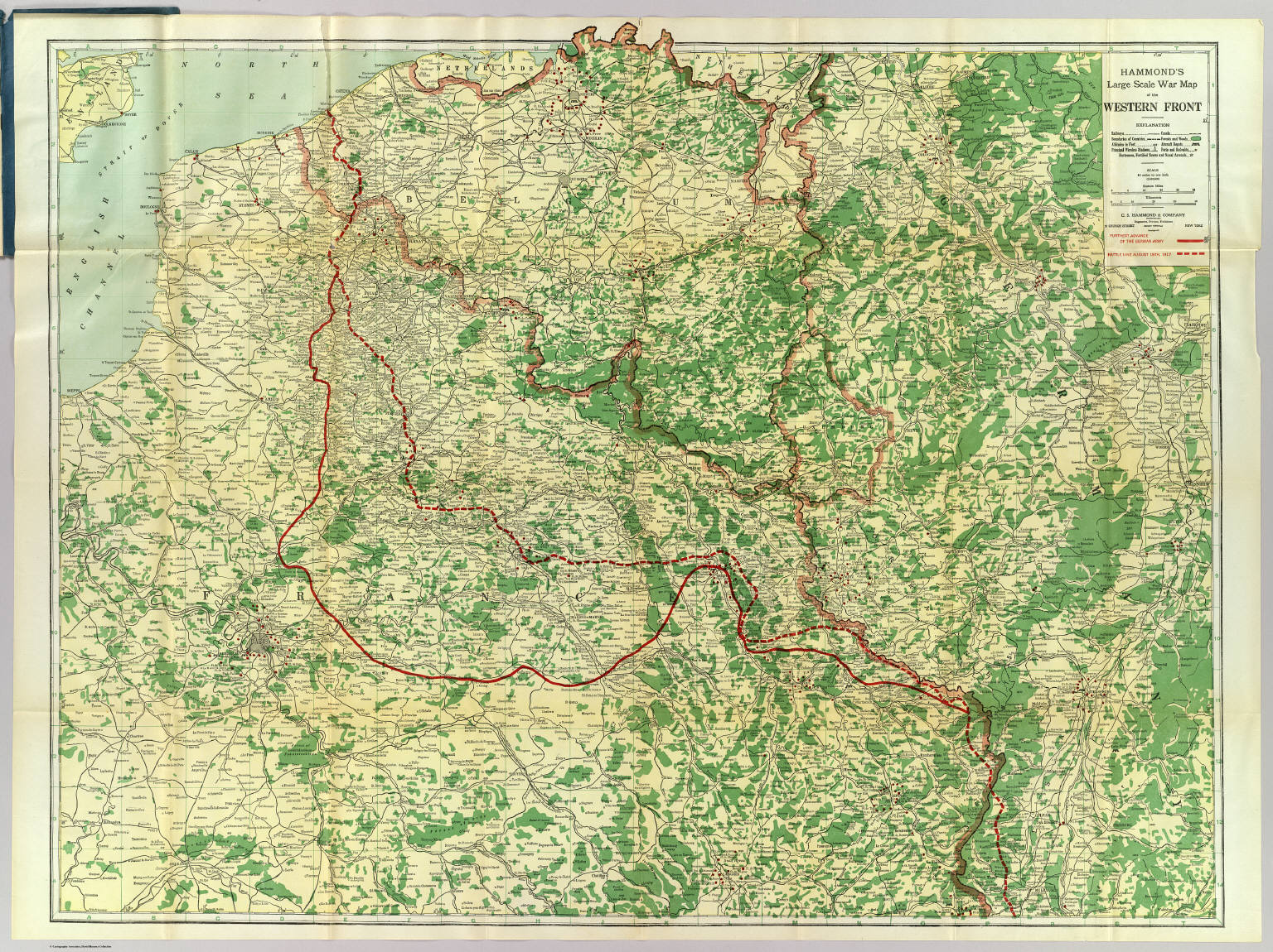 Map Western Front. - David Rumsey Historical Map Collection