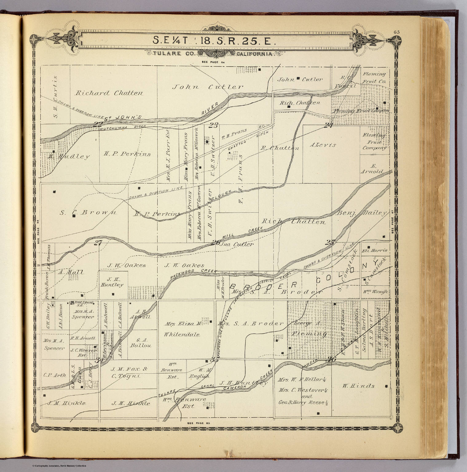 T.18S R.25E SE 1/4. - David Rumsey Historical Map Collection