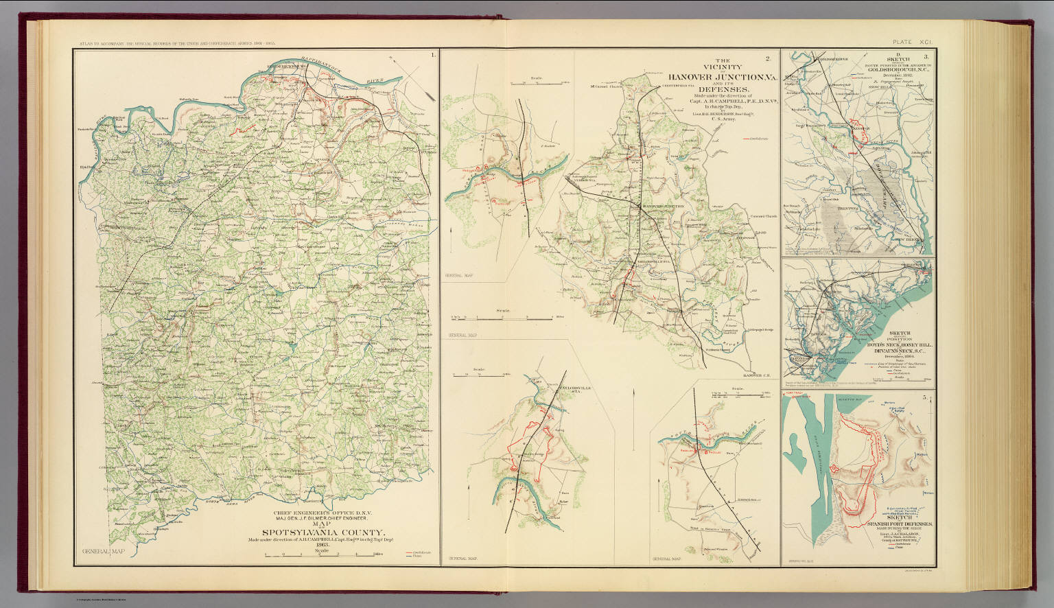 Spotsylvania County; Hanover Junction. - David Rumsey Historical Map ...