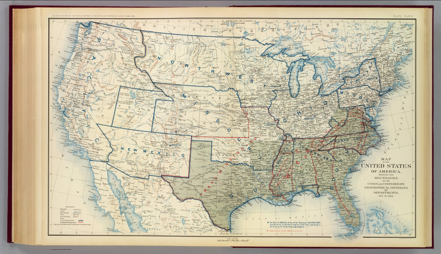 USA Dec. 1862. - David Rumsey Historical Map Collection