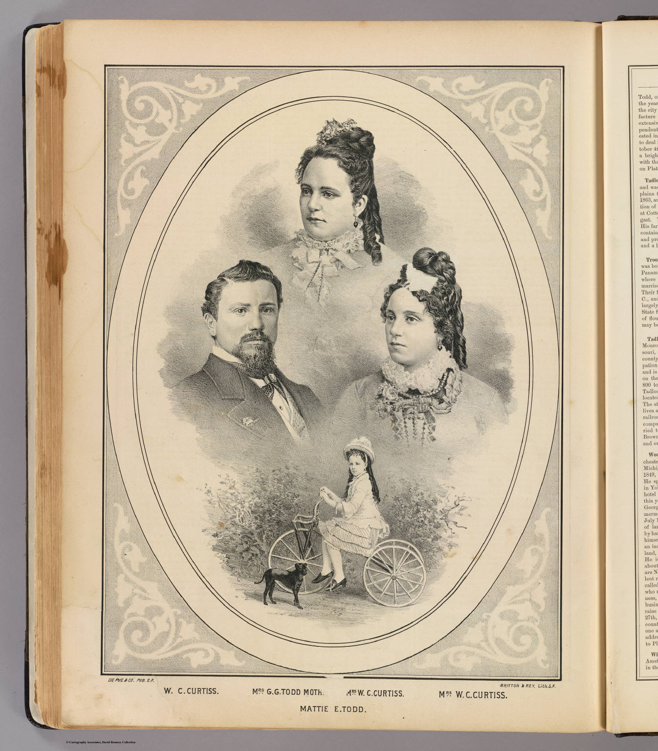 (Curtiss & Todd family portraits) - David Rumsey Historical Map Collection
