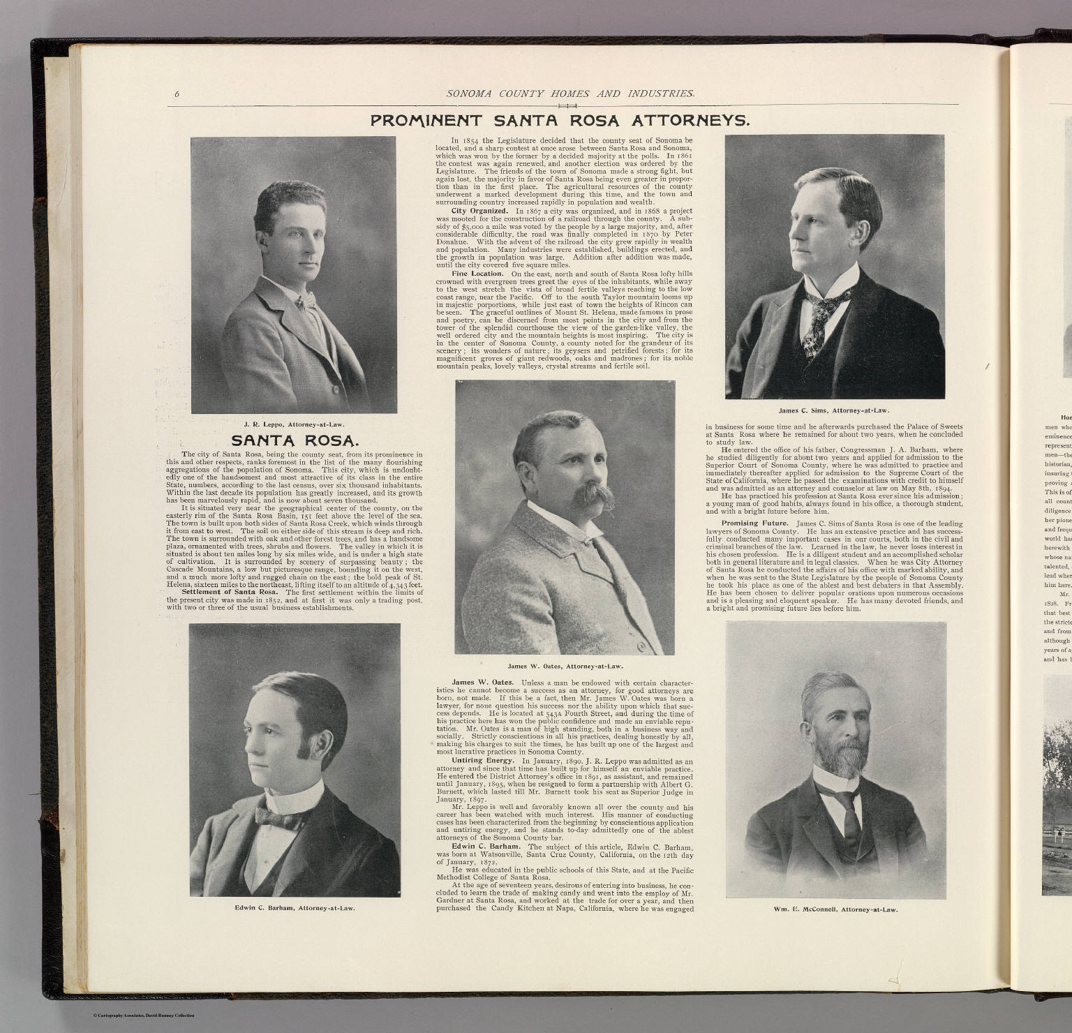 Santa Rosa attorneys. - David Rumsey Historical Map Collection