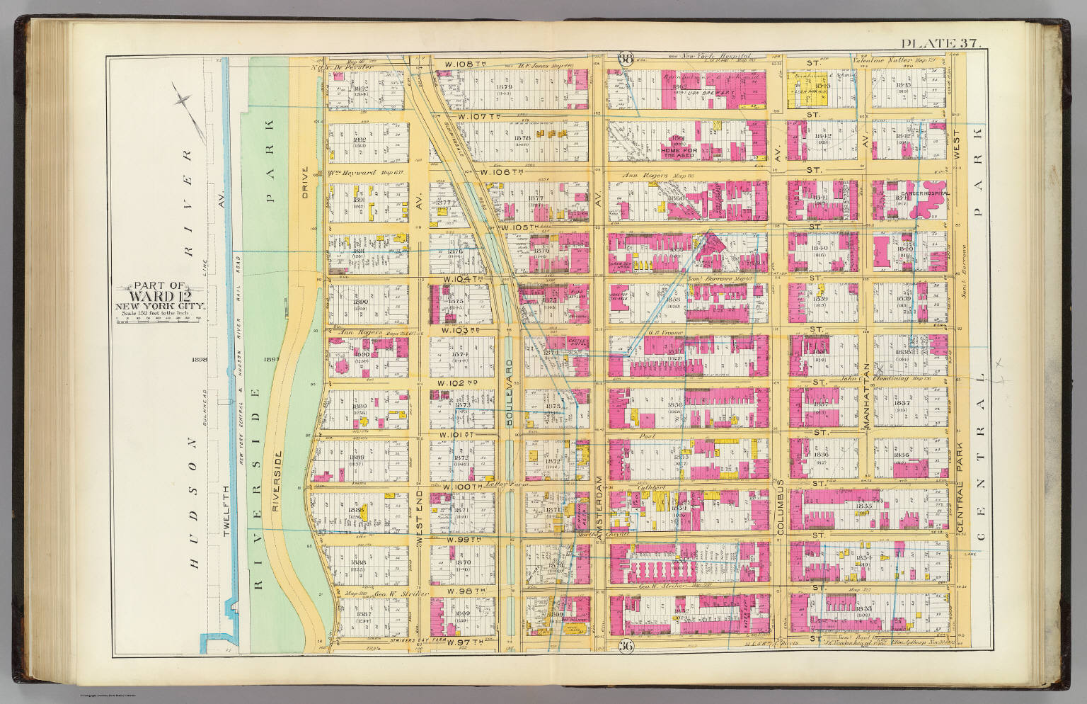 Pl. 37: ward 12. - David Rumsey Historical Map Collection