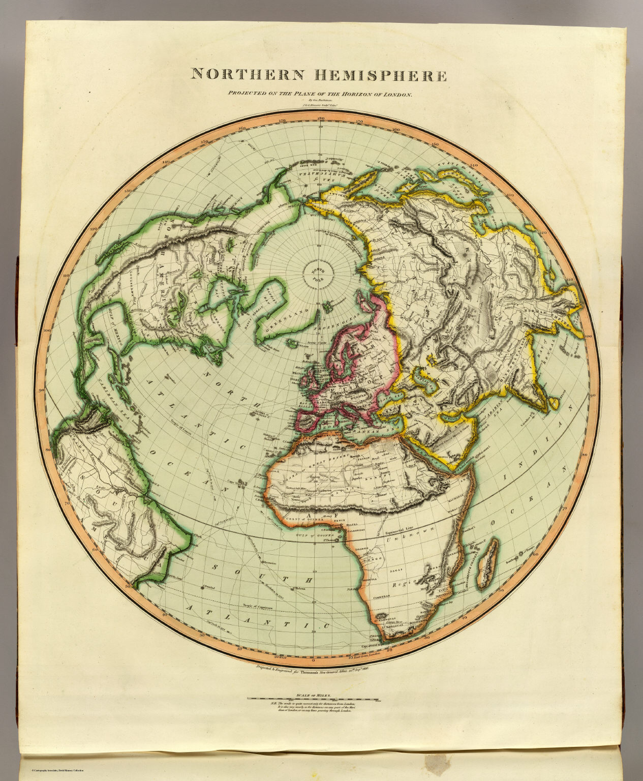 N. Hemisphere, plane of London. - David Rumsey Historical Map Collection