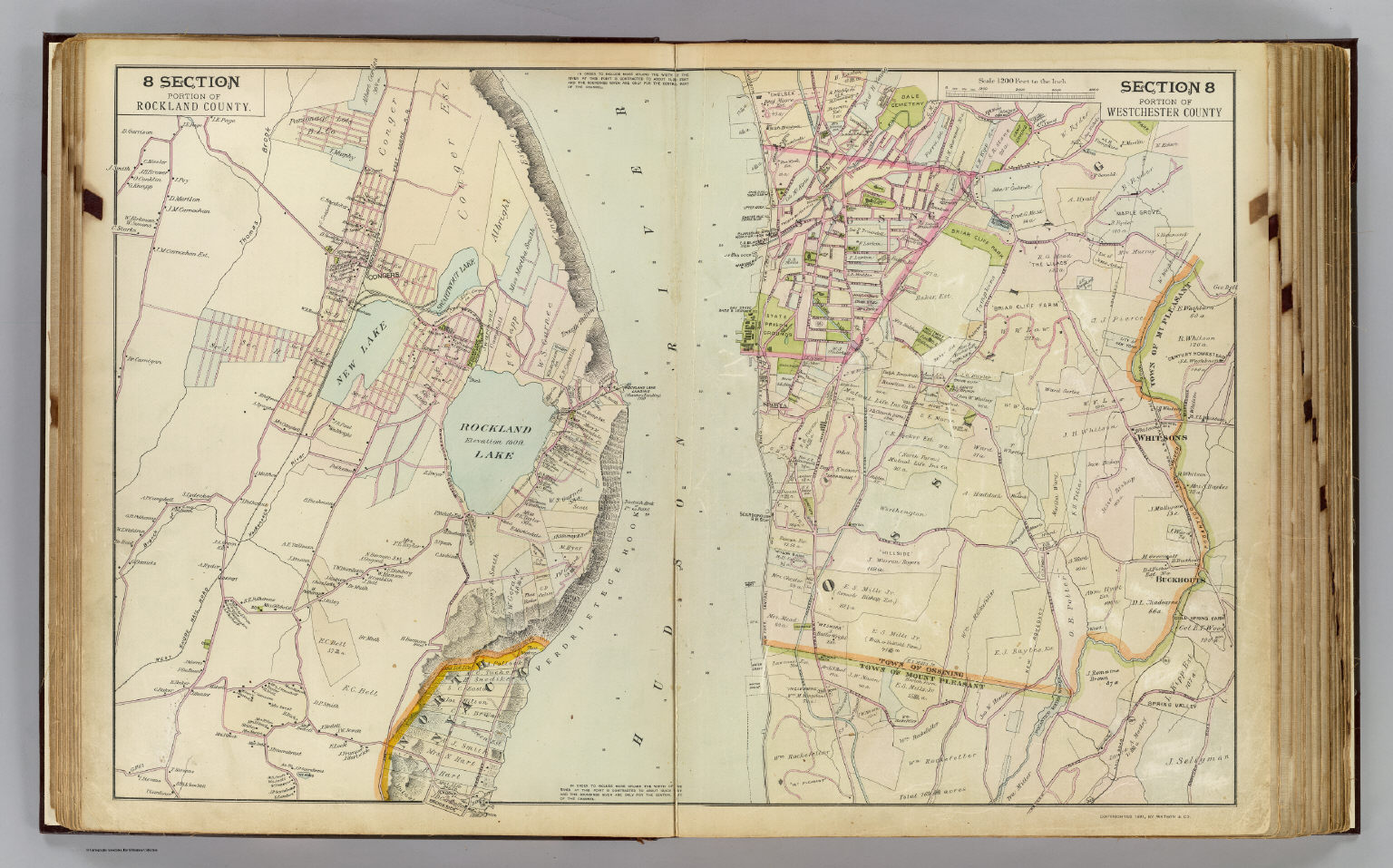 8 Rockland, Westchester counties. - David Rumsey Historical Map Collection