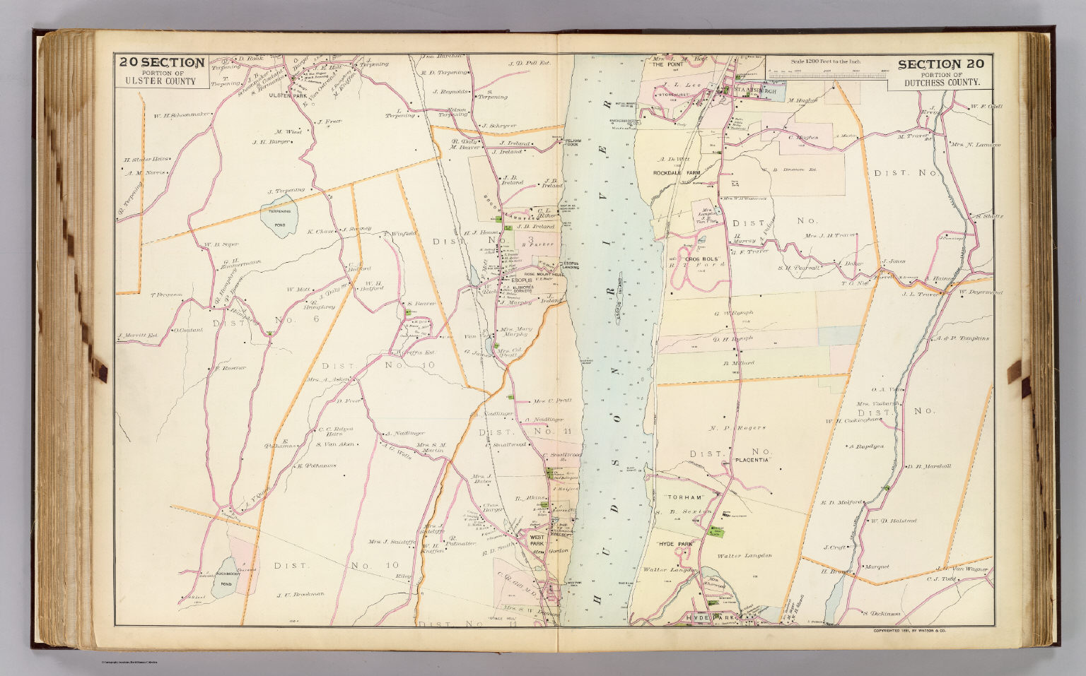 20 Ulster, Dutchess counties. - David Rumsey Historical Map Collection