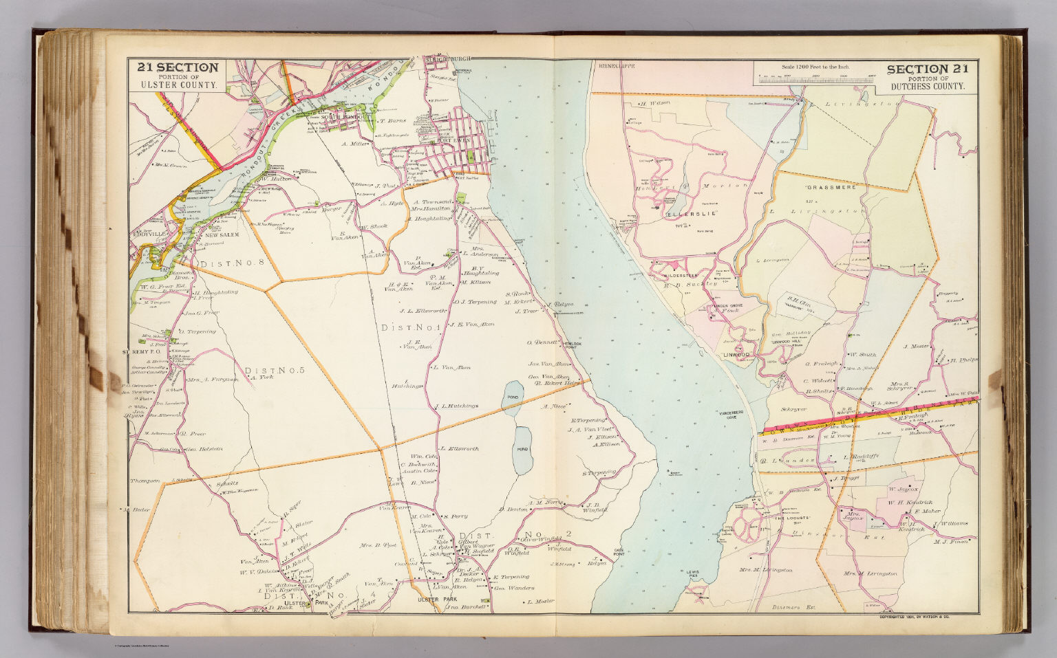 21 Ulster, Dutchess counties. - David Rumsey Historical Map Collection