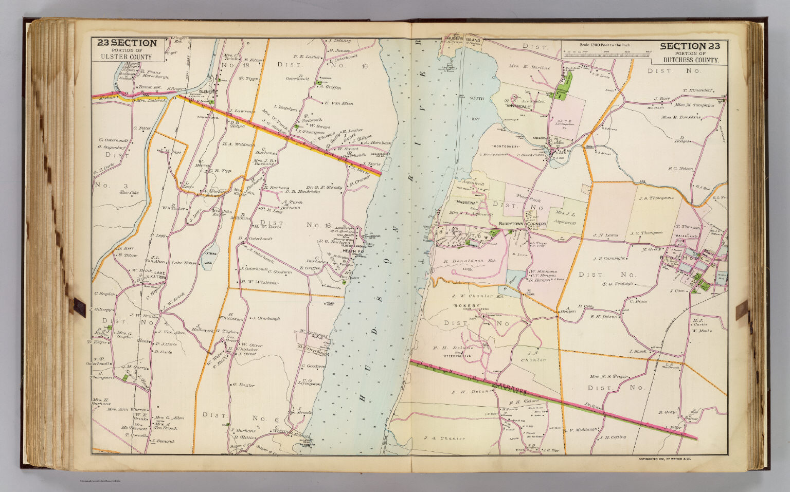 23 Ulster, Dutchess counties. - David Rumsey Historical Map Collection