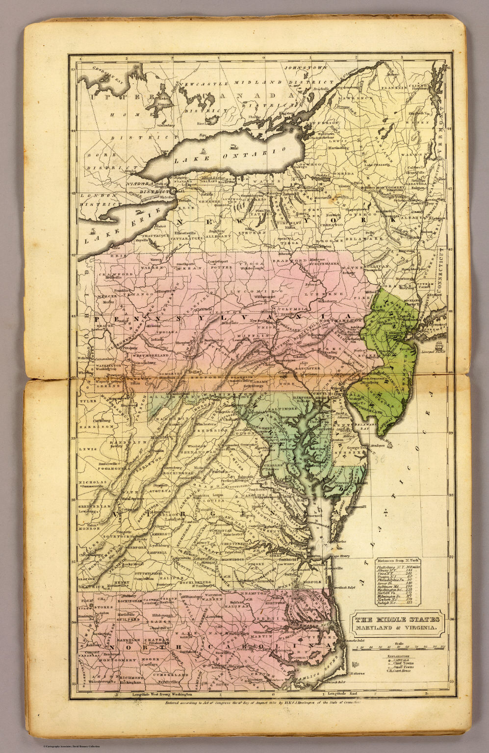 Middle States. - David Rumsey Historical Map Collection