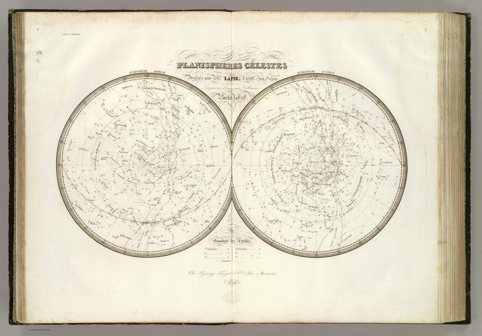 Planispheres celestes. - David Rumsey Historical Map Collection
