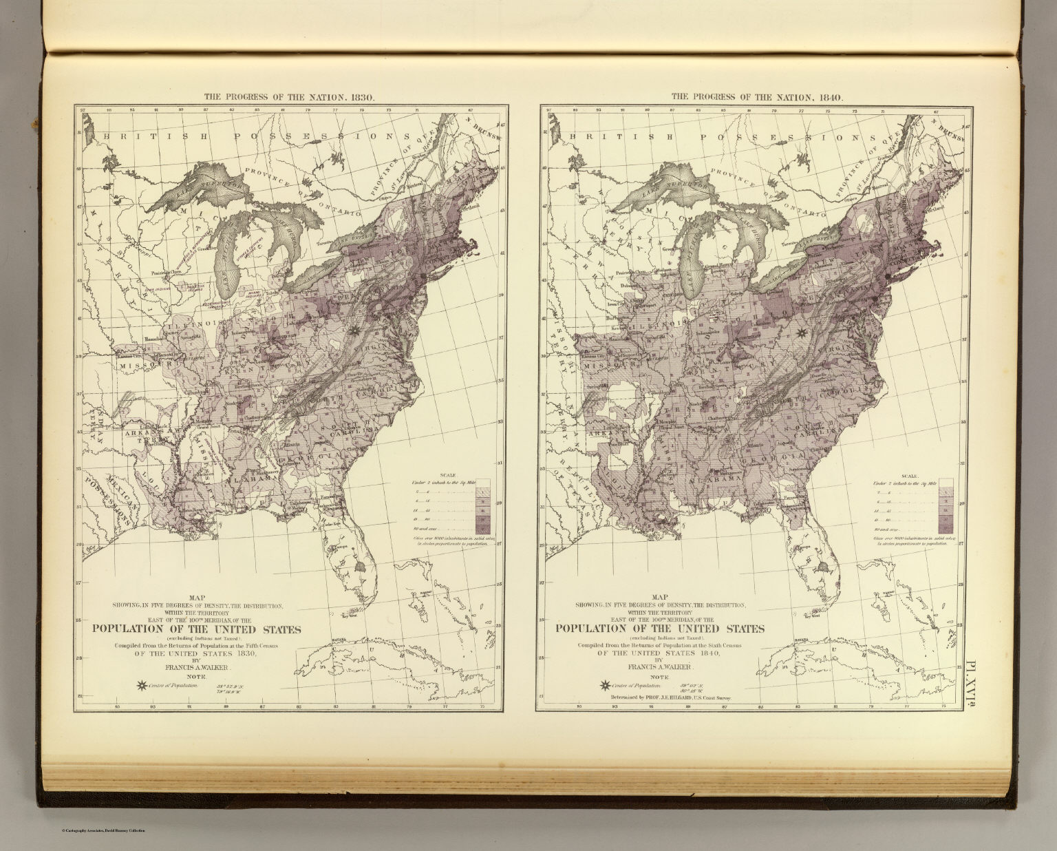 US Population 1830, 1840. - David Rumsey Historical Map Collection