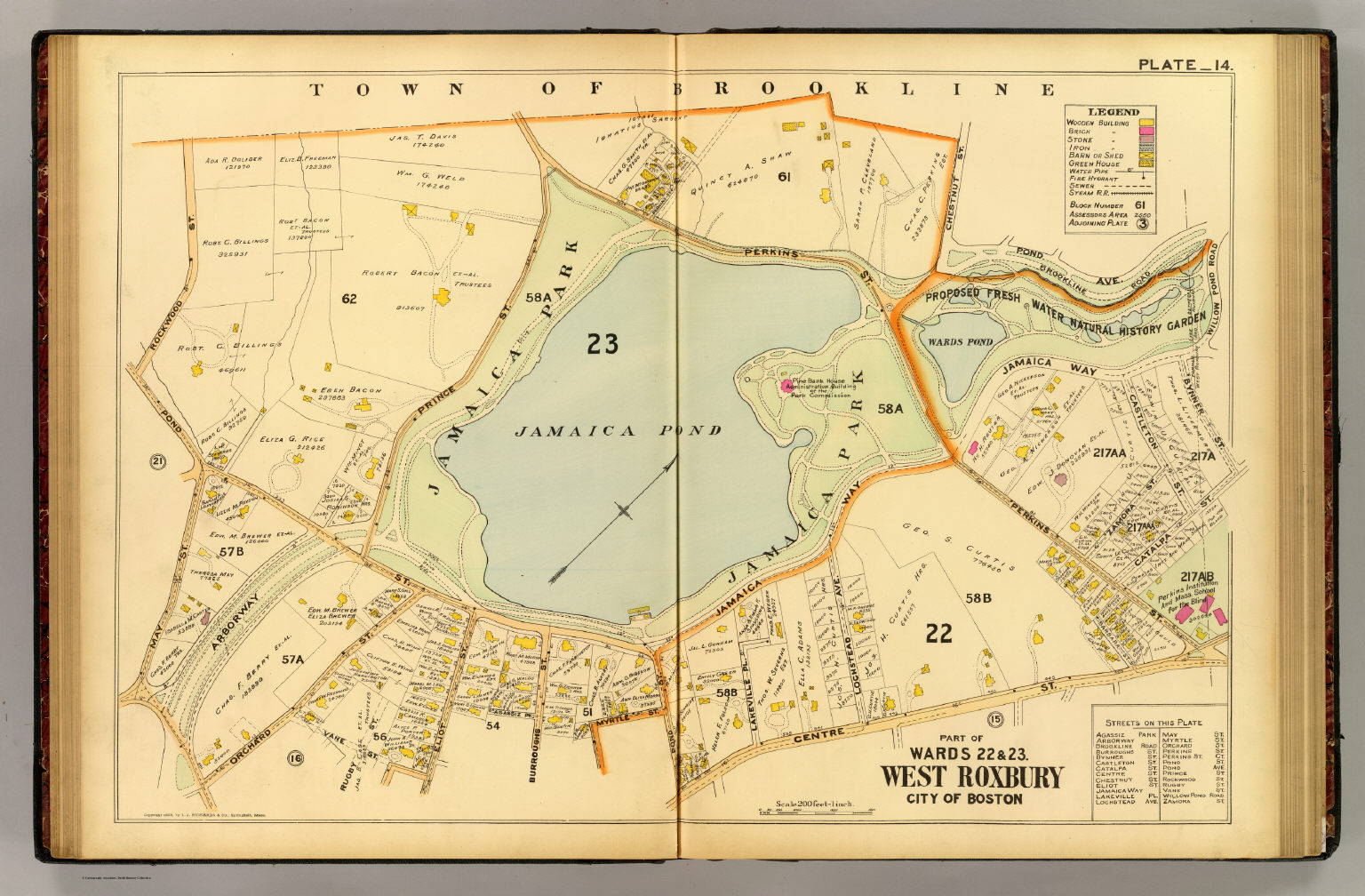 14. Ward 22-23 West Roxbury. - David Rumsey Historical Map Collection