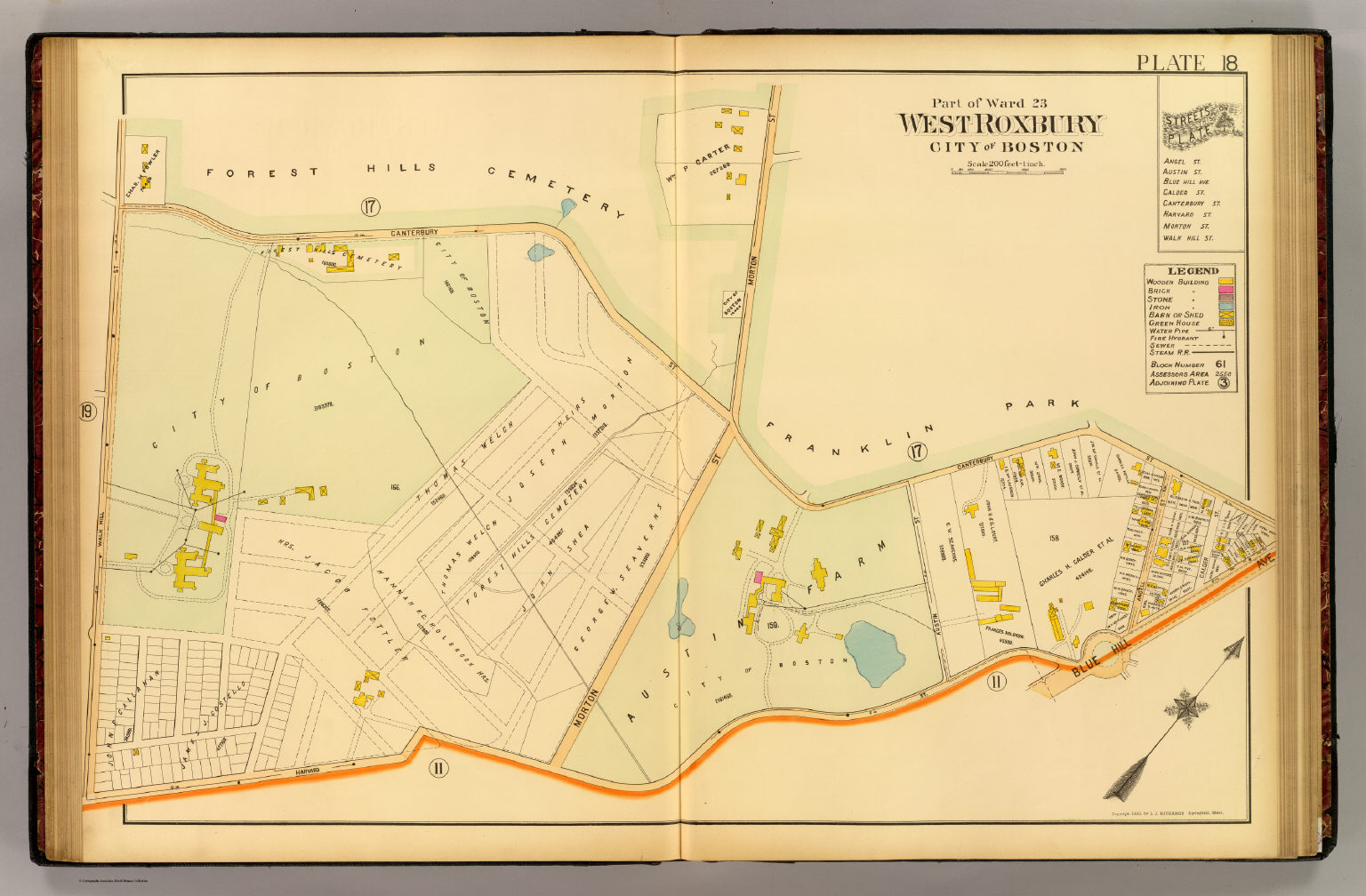 18. Ward 23 West Roxbury. - David Rumsey Historical Map Collection