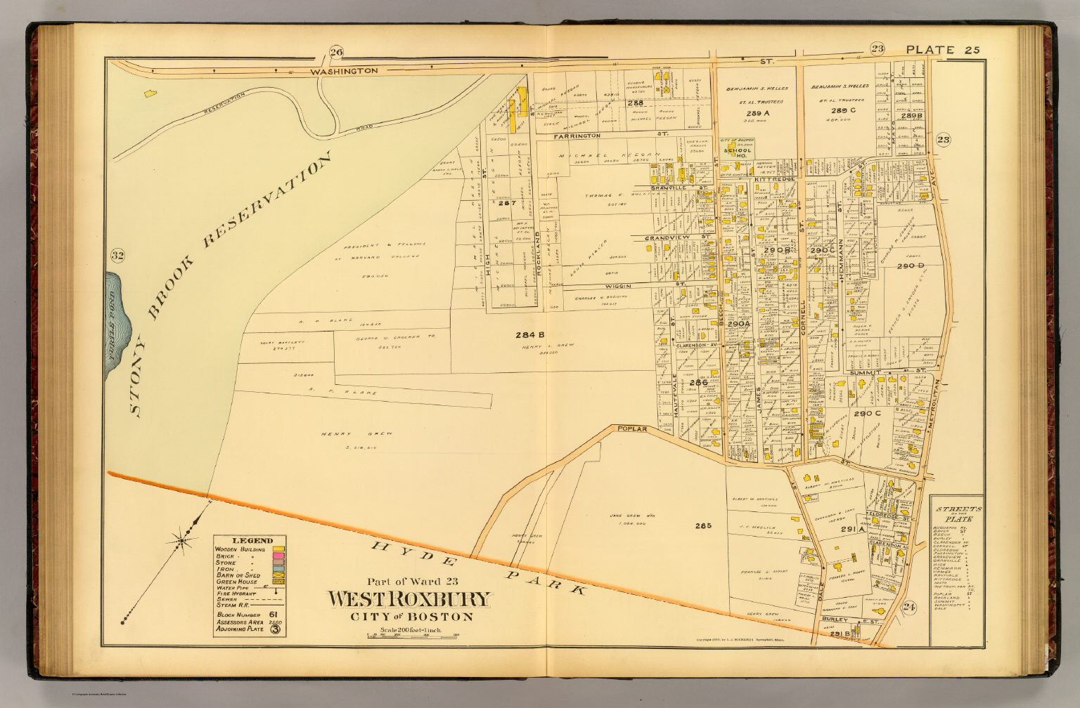 25. Ward 23 West Roxbury. - David Rumsey Historical Map Collection