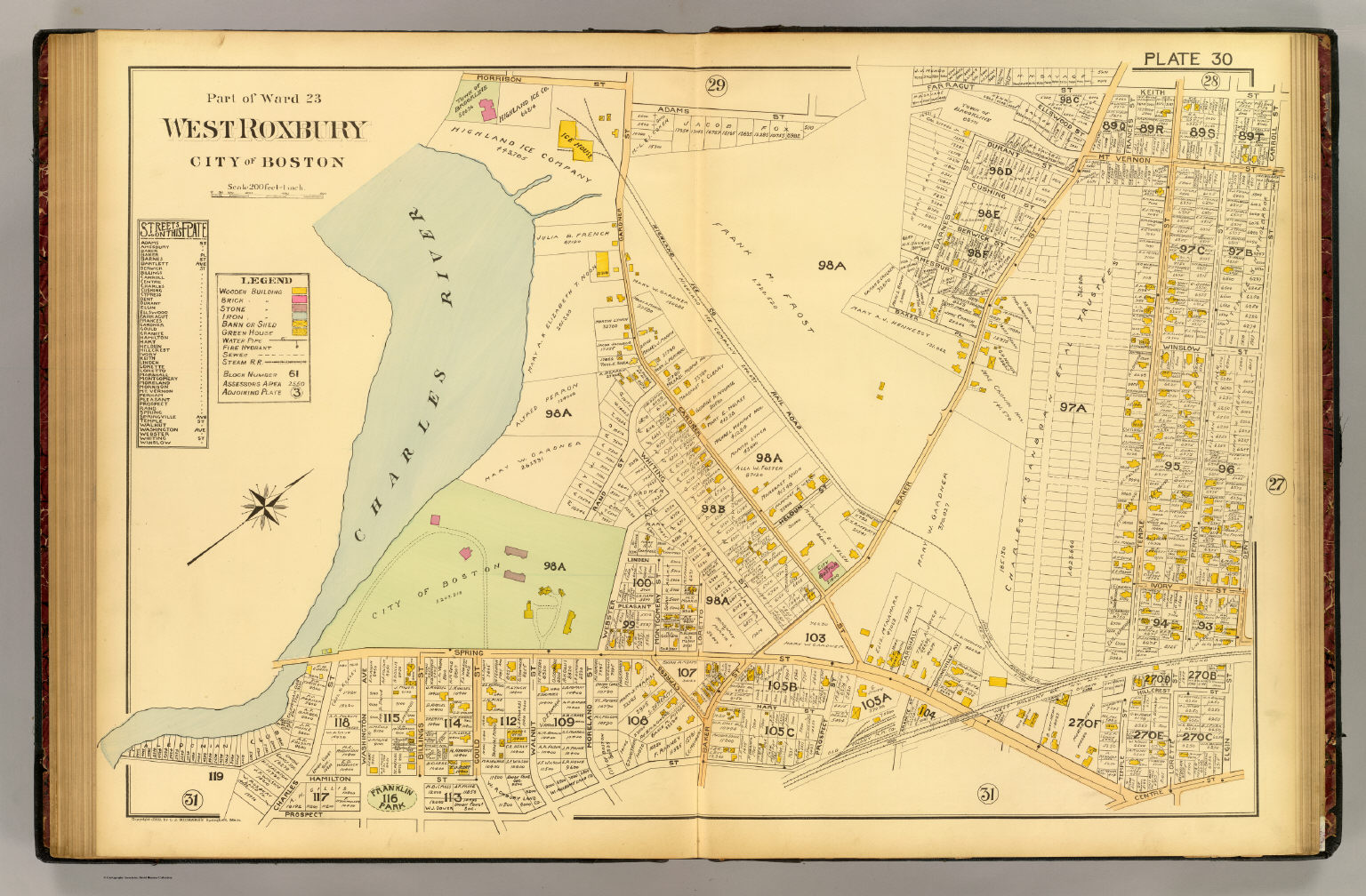30. Ward 23 West Roxbury. - David Rumsey Historical Map Collection