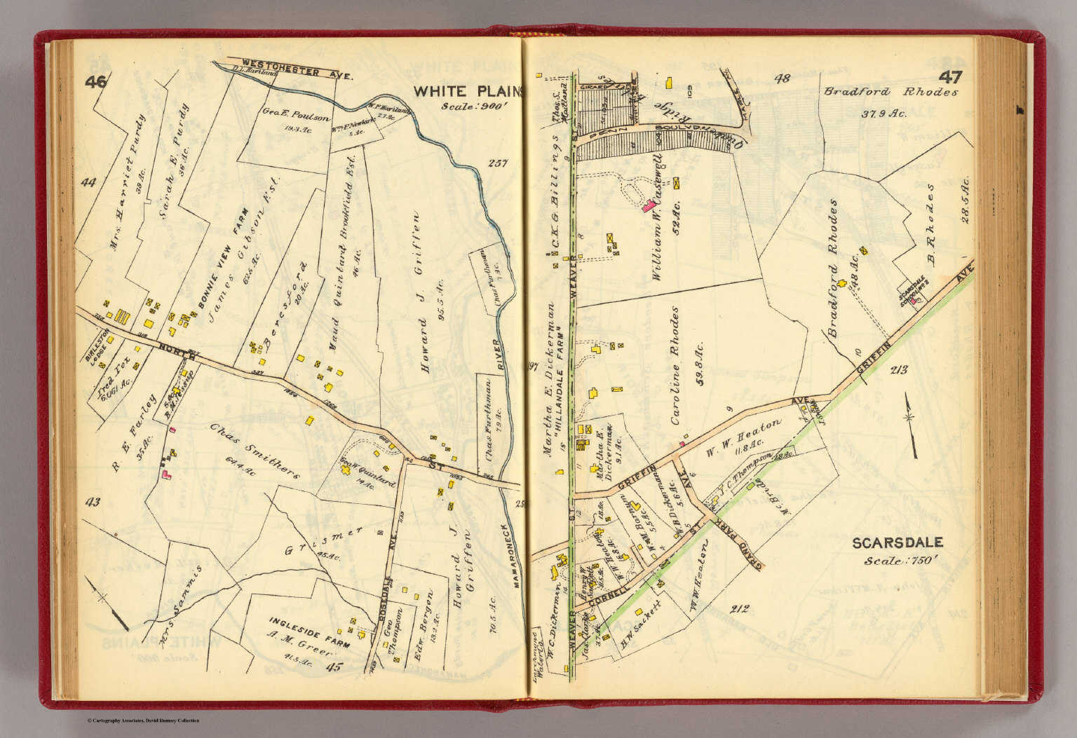46-47 White Plains, Scarsdale. - David Rumsey Historical Map Collection