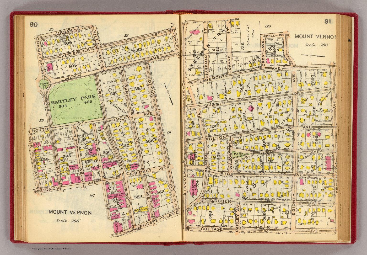 90-91 Mt. Vernon. - David Rumsey Historical Map Collection