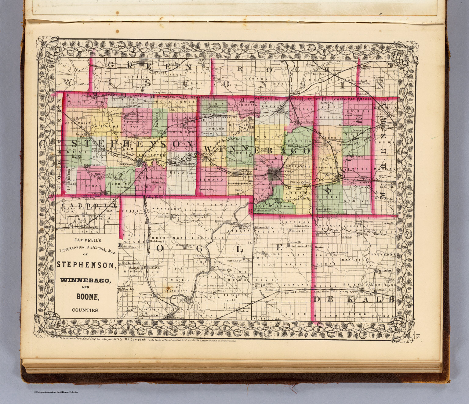 Stephenson, Winnebago, Boone counties. - David Rumsey Historical Map ...
