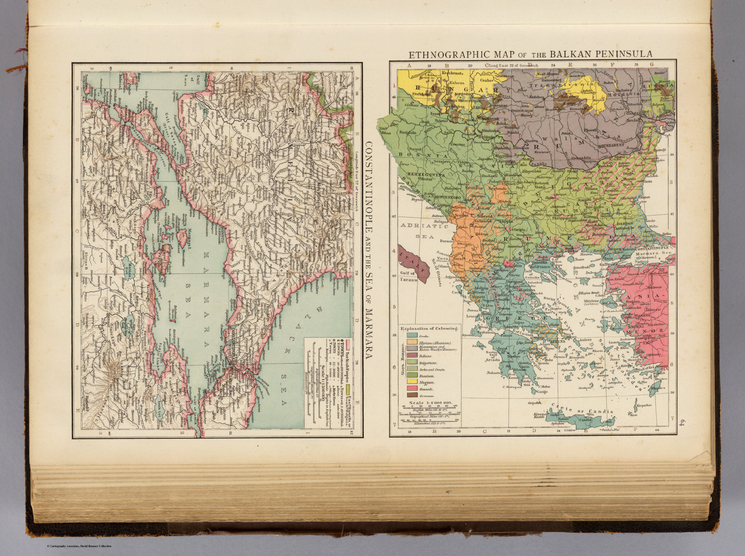 Ethnog. Balkan Peninsula, Constantinople, Sea of Marmara. - David ...