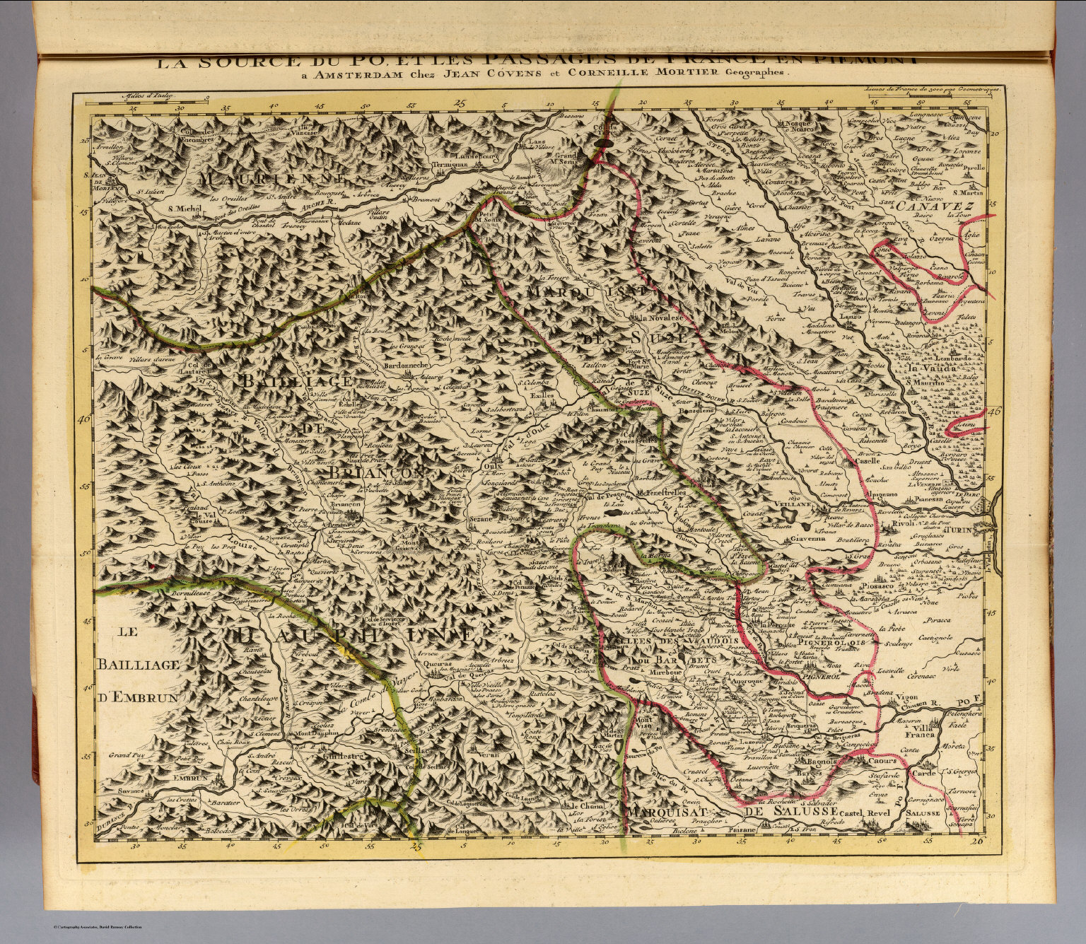 Source du Po, France-Piemont. - David Rumsey Historical Map Collection