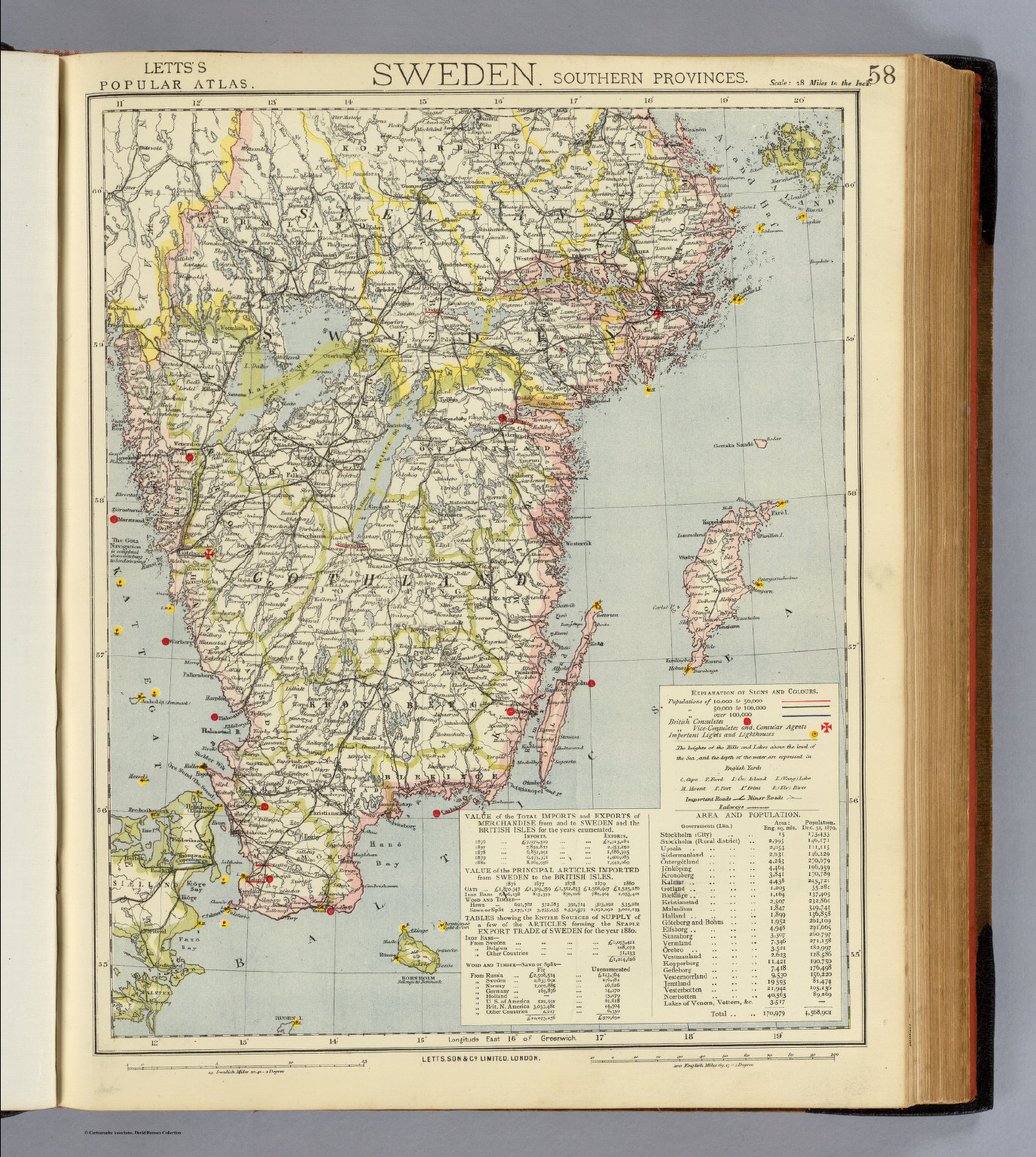 Sweden, southern. - David Rumsey Historical Map Collection