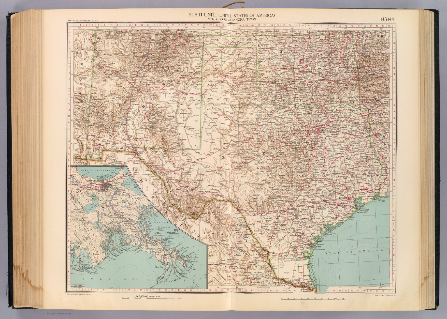 143-44. N.M., Okla., Tex. - David Rumsey Historical Map Collection
