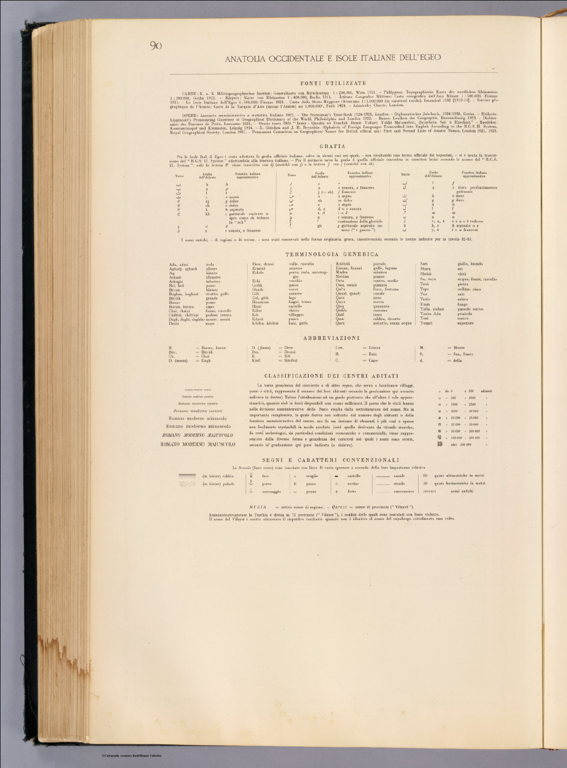 Legend: 90. Anatolia occidentale, Isole Egee. - David Rumsey Historical ...