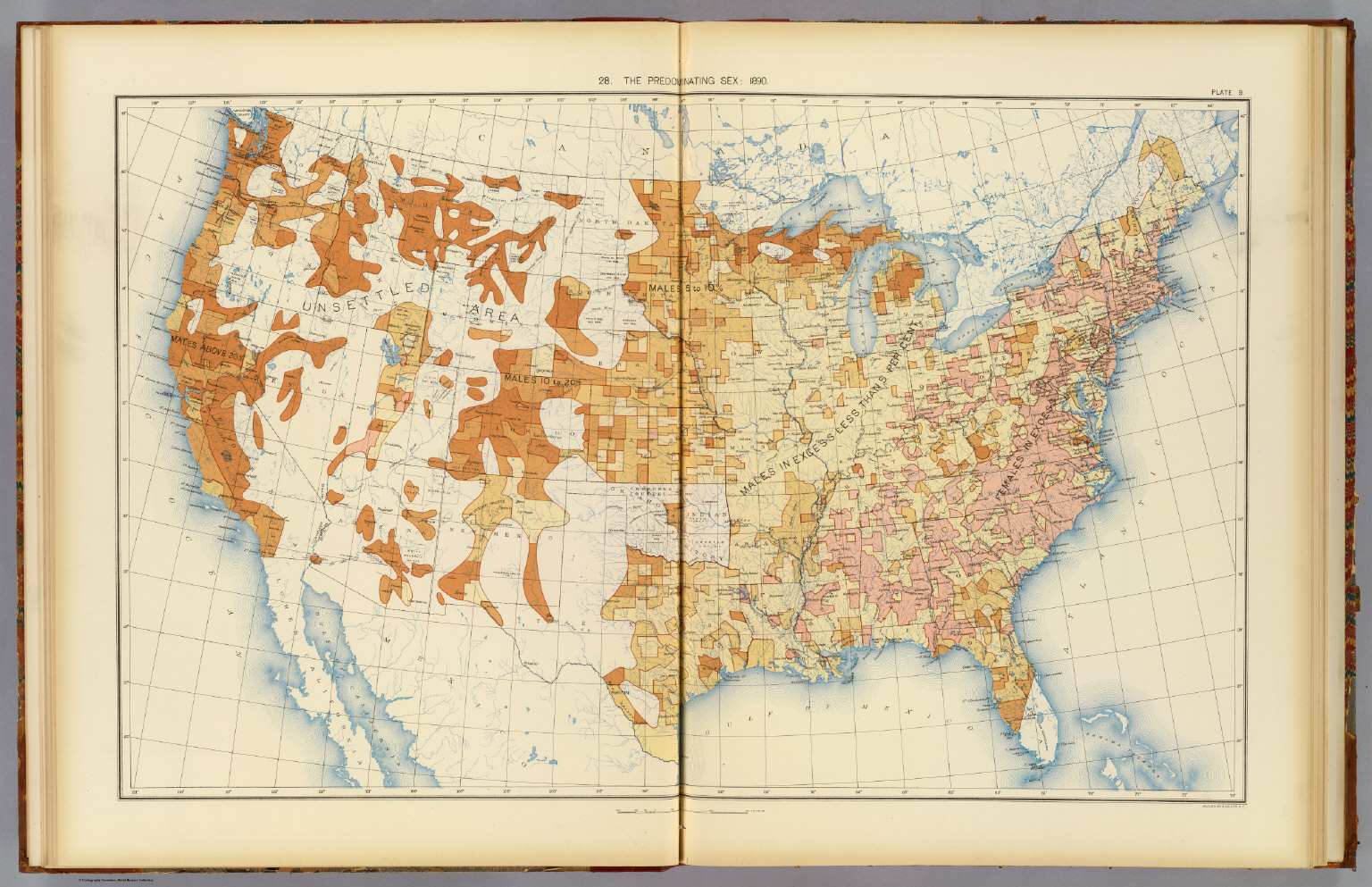 9 Predominating Sex 1890 David Rumsey Historical Map Collection