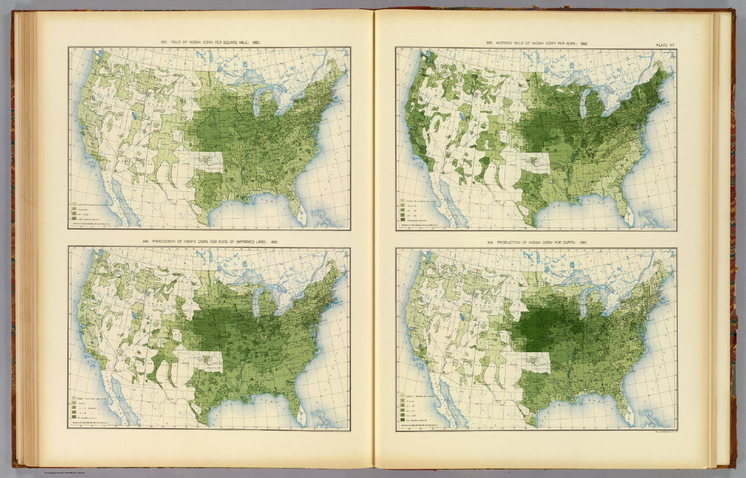 47. Corn 1890. - David Rumsey Historical Map Collection