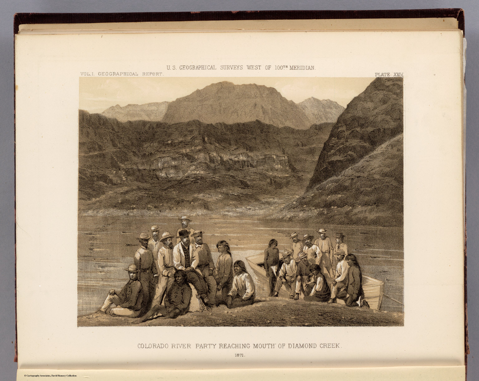 Colorado River party, Diamond Creek. - David Rumsey Historical Map ...