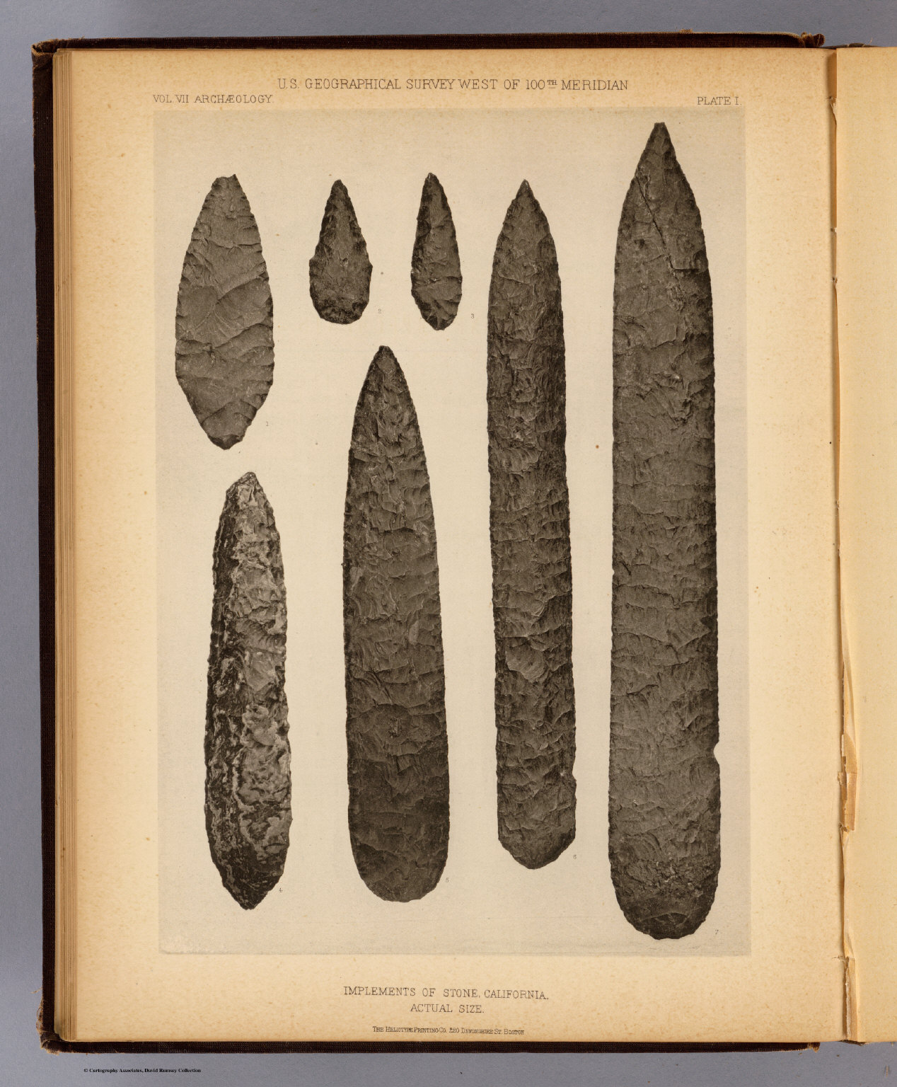 I. Stone implements, California. - David Rumsey Historical Map Collection