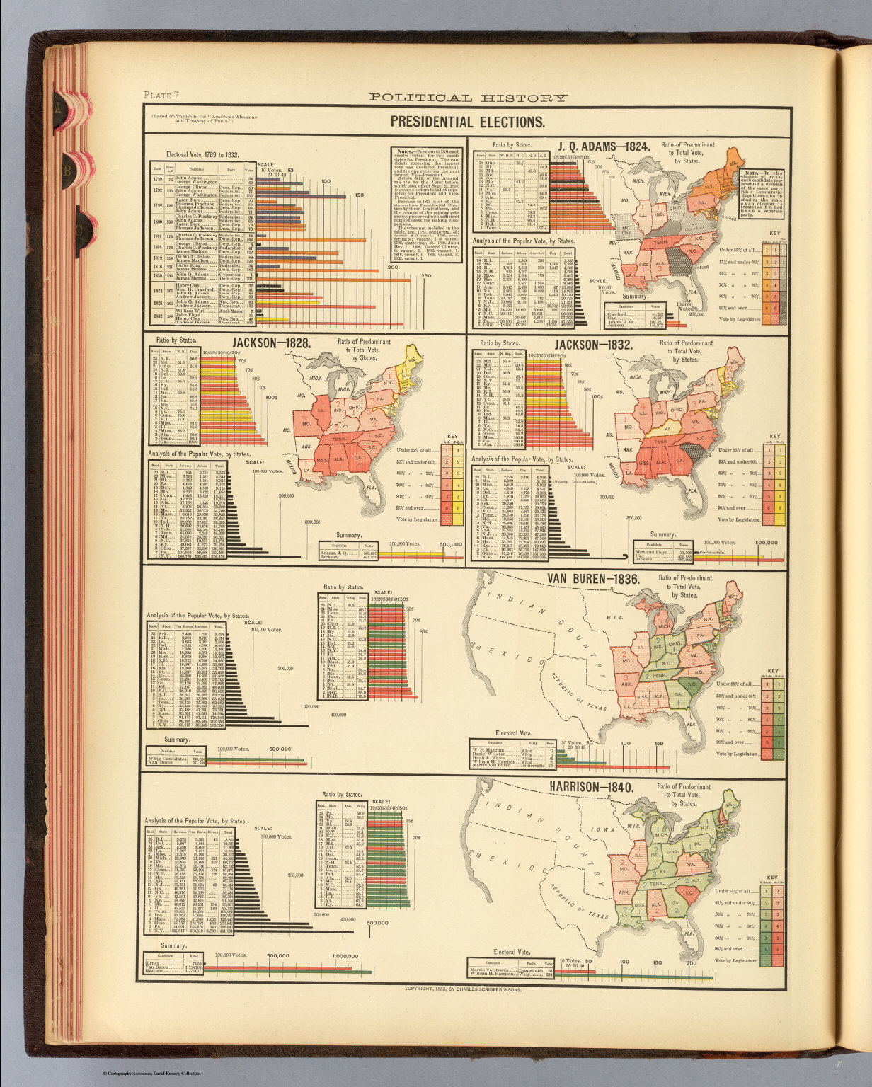7. Presidential elections 1824-1840. - David Rumsey Historical Map ...