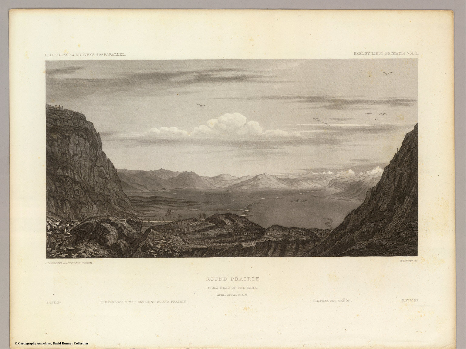 Round Prairie From Head of the Same. - David Rumsey Historical Map ...