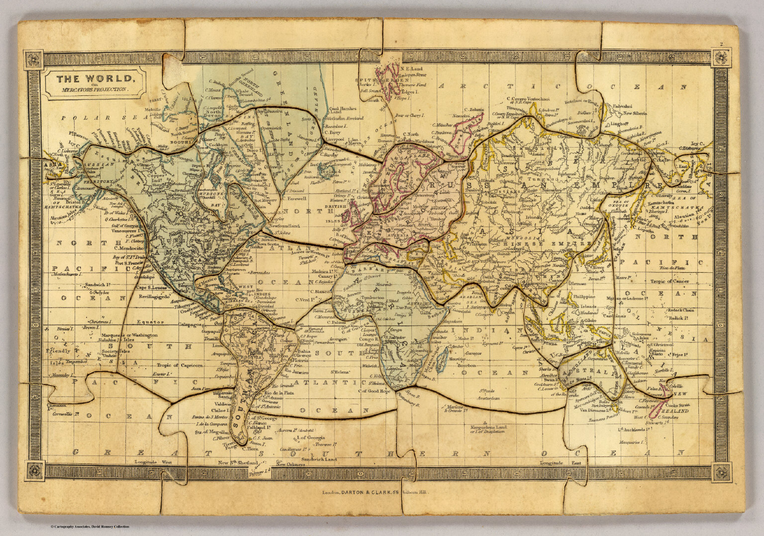 World on Mercators Projection. - David Rumsey Historical Map Collection