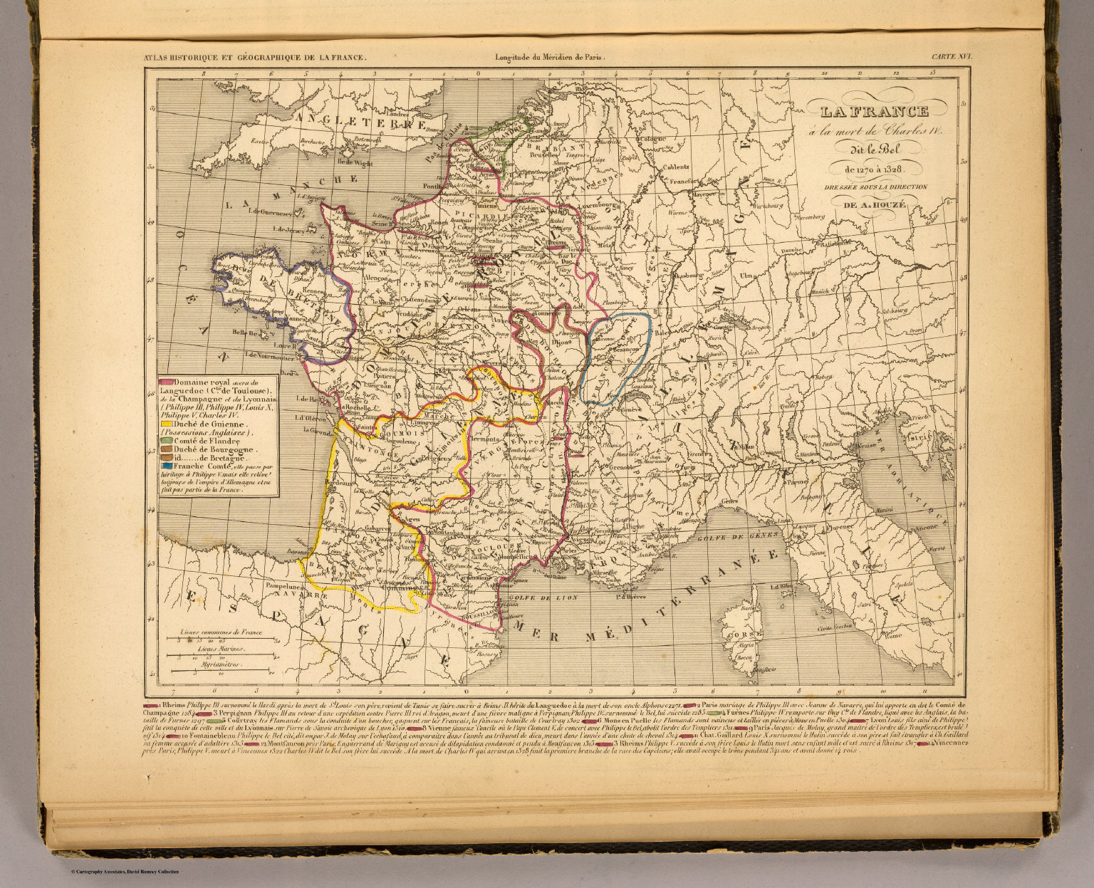 La France 1270 a 1328. - David Rumsey Historical Map Collection