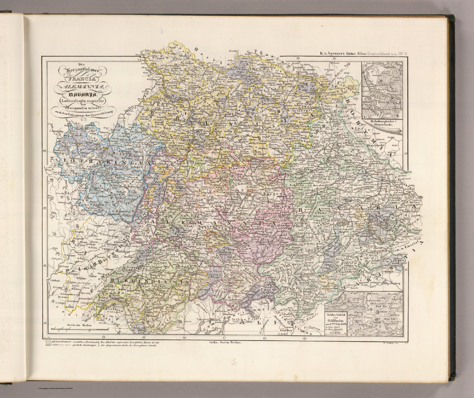 Die Herzogthumer Francia, Alemannia, Bavaria, Lotharingia superior ...