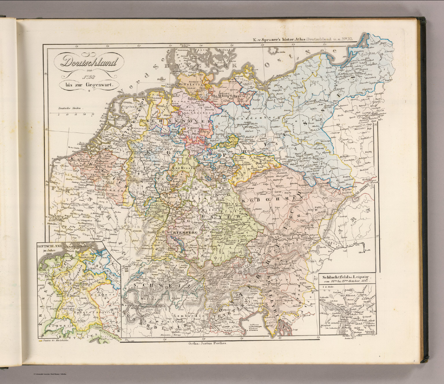 Deutschland von 1792 bis zur Gegenwart. - David Rumsey Historical Map ...