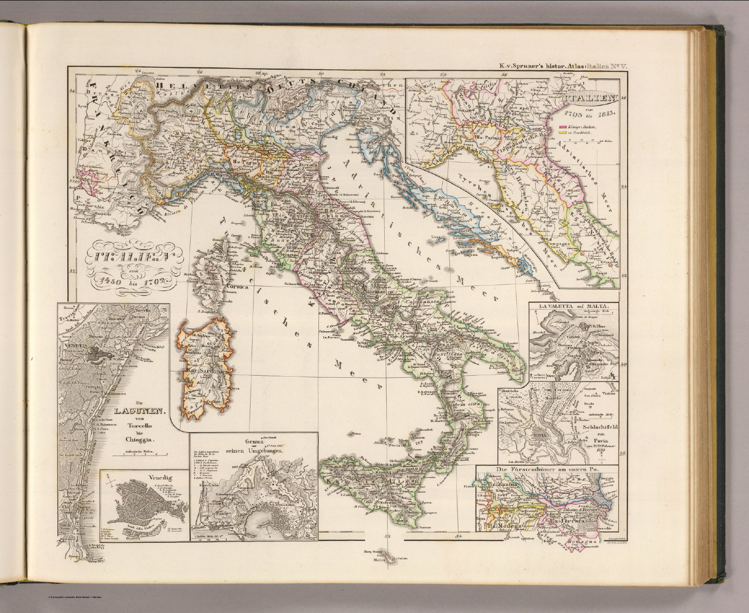 Italien von 1450 bis 1792. - David Rumsey Historical Map Collection