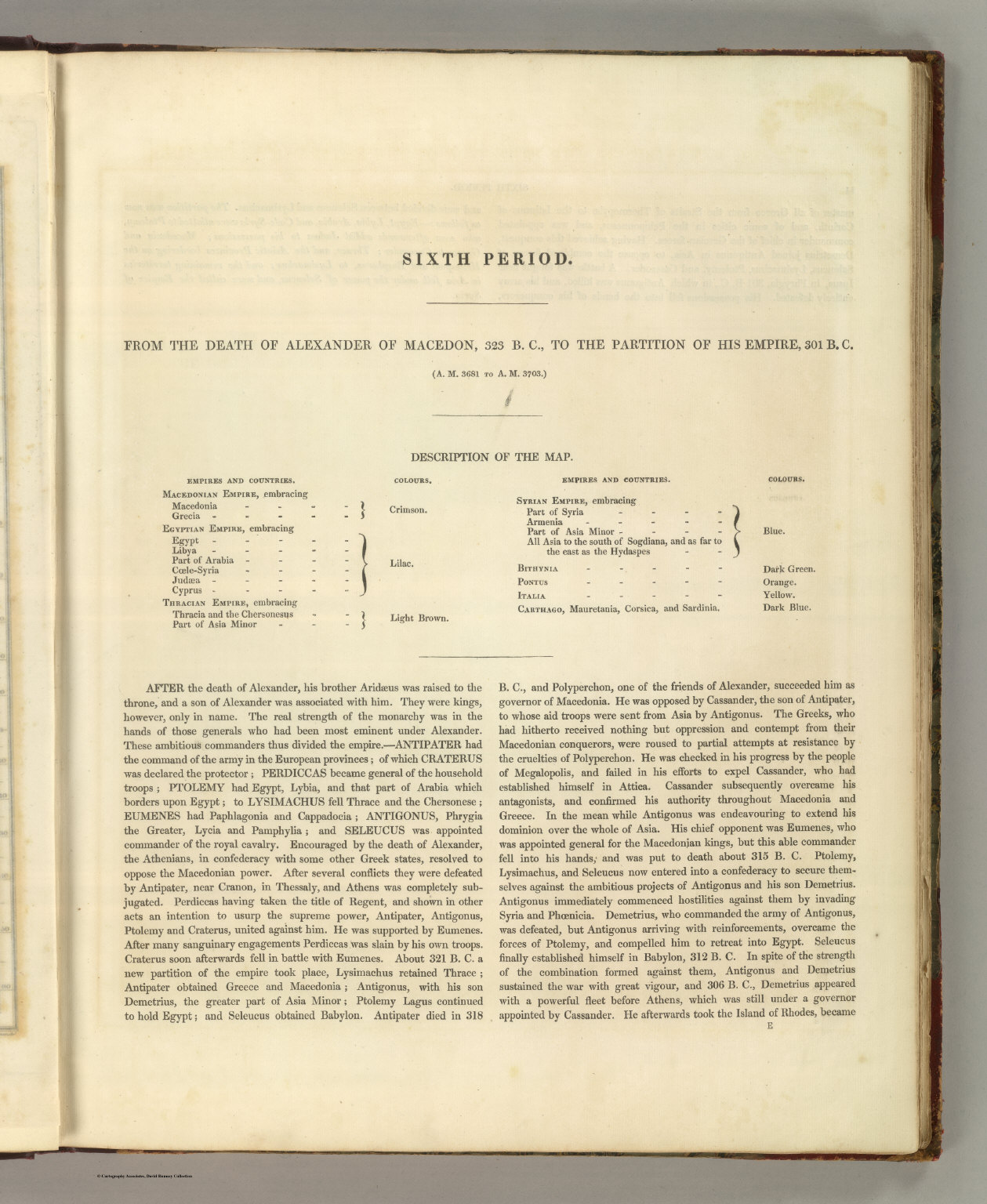 Text Page: Sixth Period. From 323 B.C. to 301.B.C. - David Rumsey ...