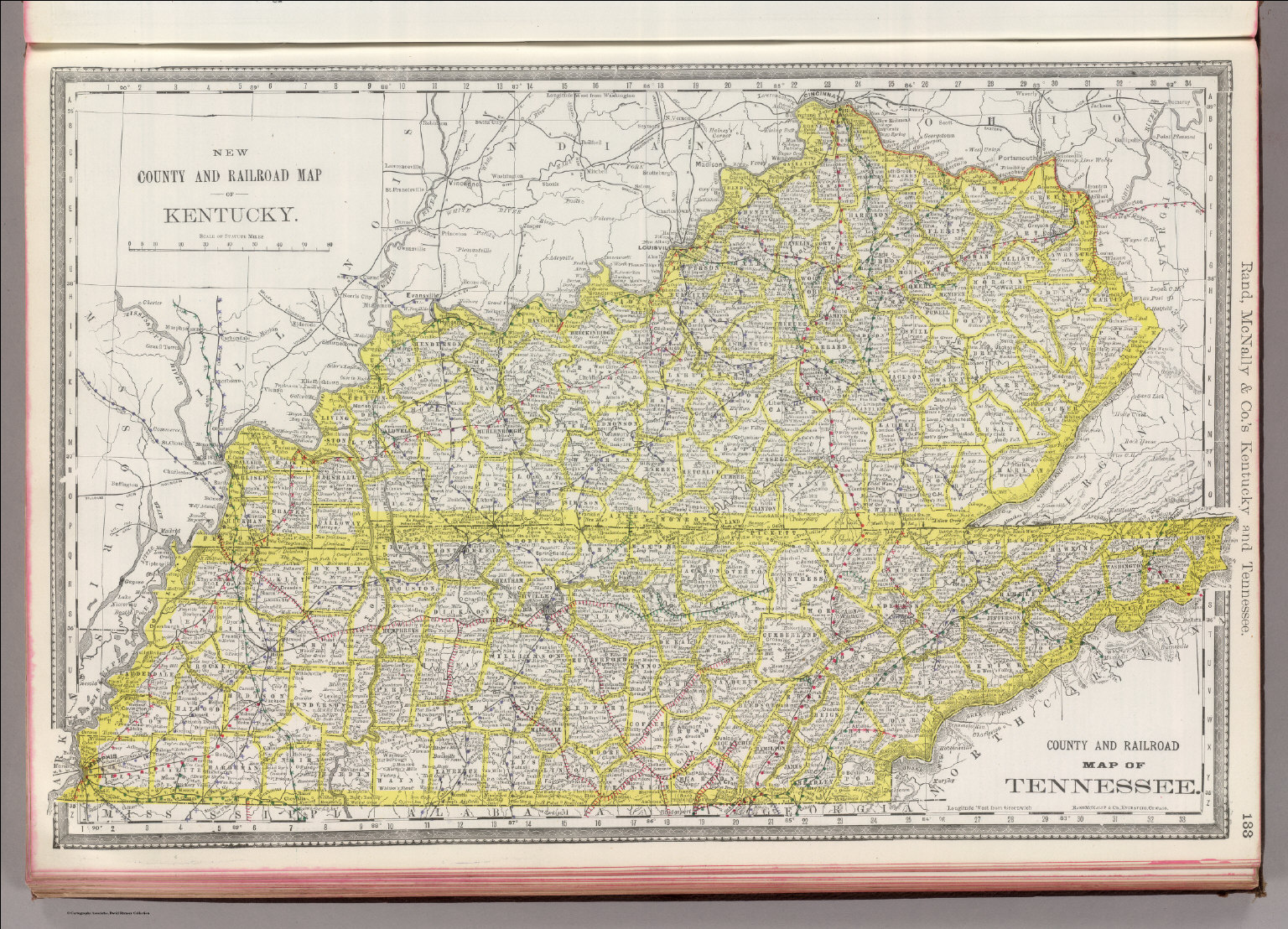 Kentucky And Tennessee. - David Rumsey Historical Map Collection