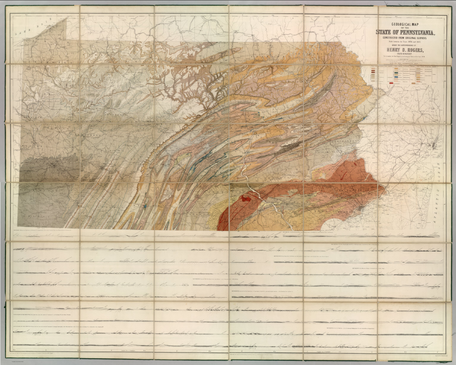 Geological Map Of The State Of Pennsylvania. - David Rumsey Historical ...