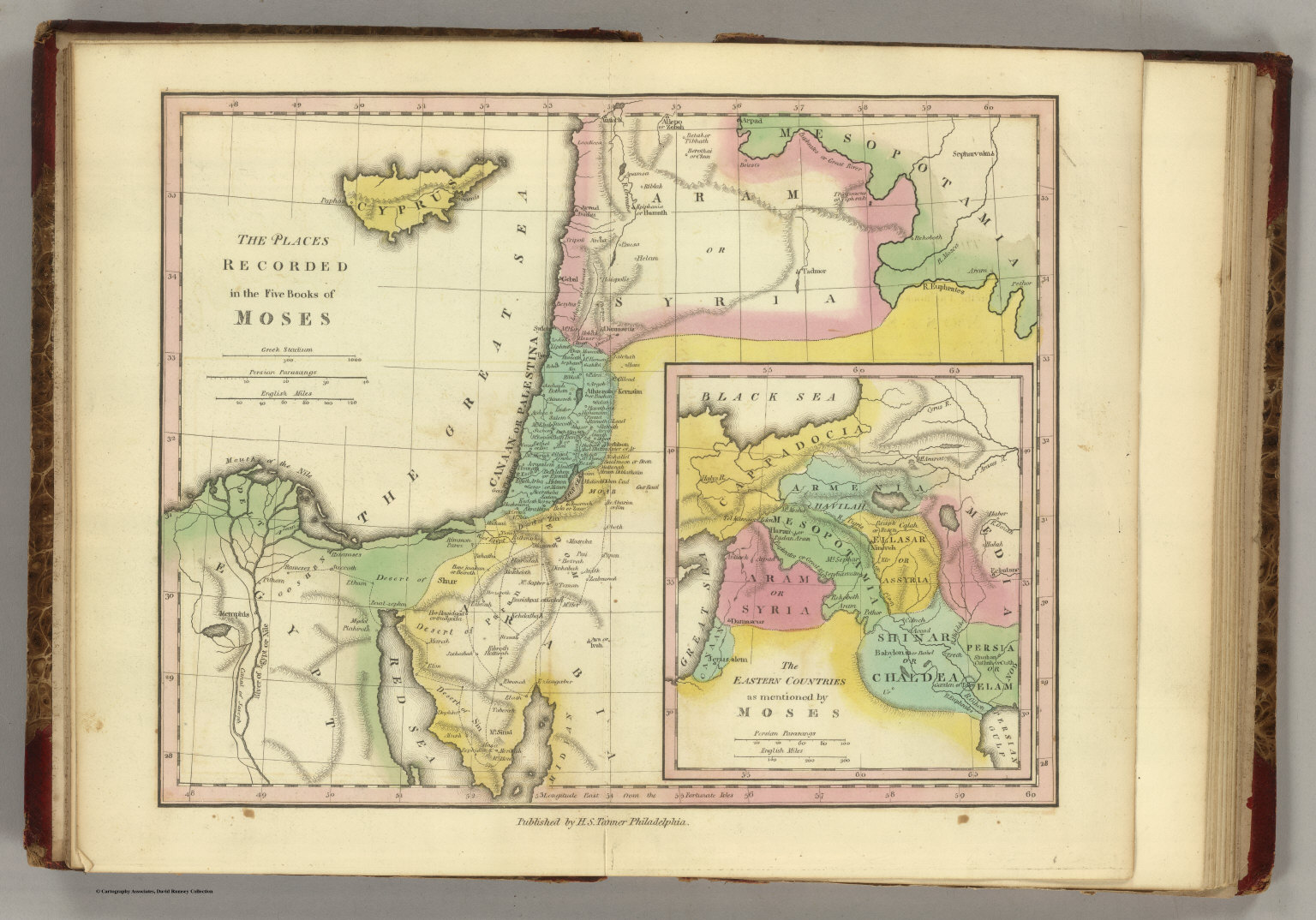 Places Recorded in the Five Books of Moses. (1826) - David Rumsey ...