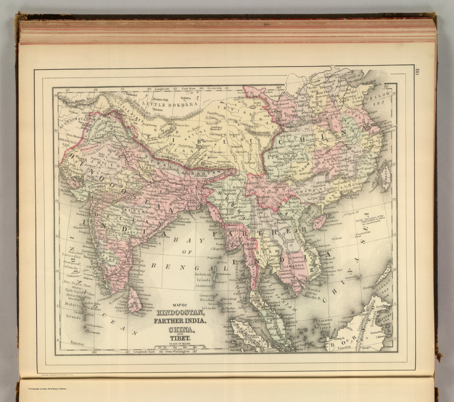 Hindoostan, Farther India, China, Tibet. - David Rumsey Historical Map ...