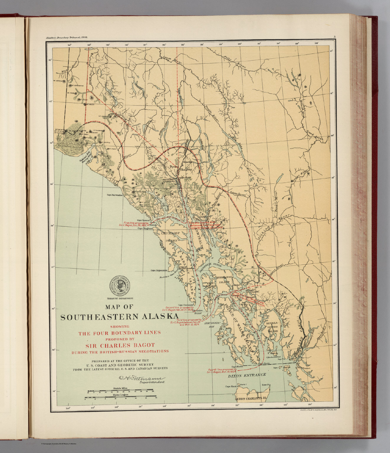 Facsimile: Southeastern Alaska with Four Boundary Lines. - David Rumsey ...